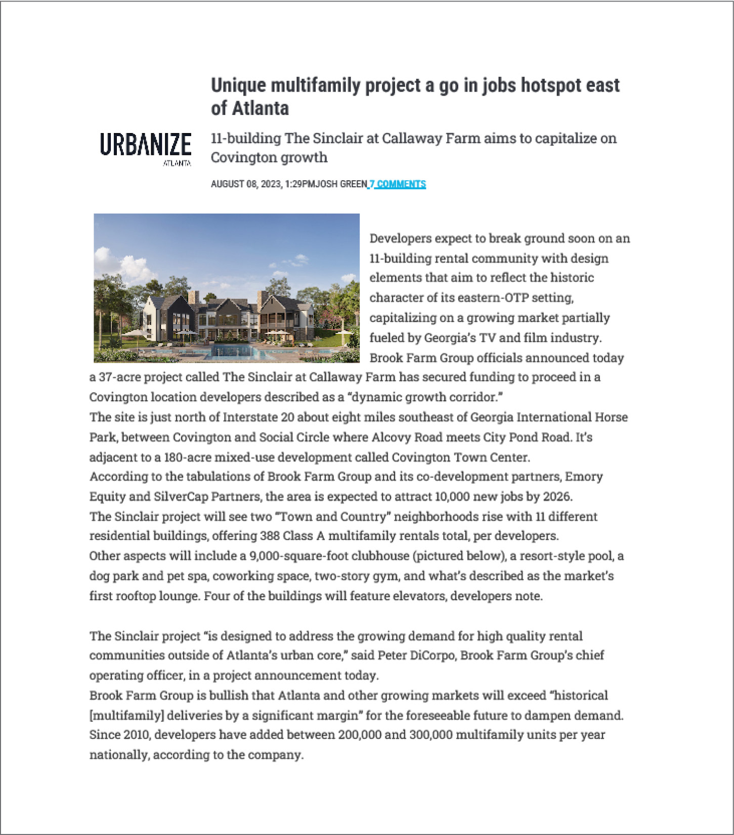 Press – Brook Farm Group